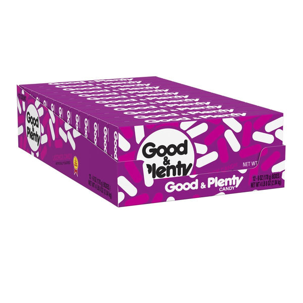 Good & Plenty Licorice Candy - 6-oz. Theater Box - All City Candy
