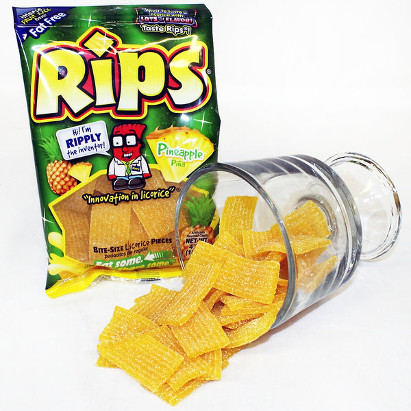 Rips Bite-Size Pineapple Pieces 4 oz. Bag - All City Candy