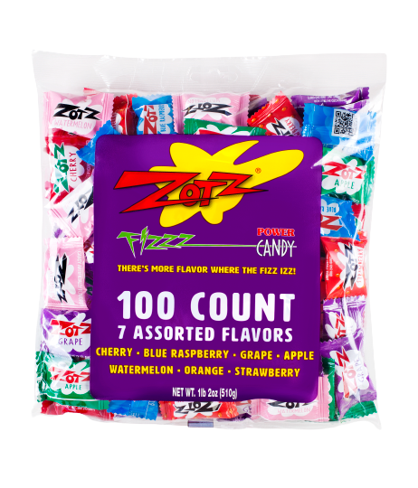 Zotz Fizz Power Candy Strings Assorted - 48 Piece Case - All City Candy