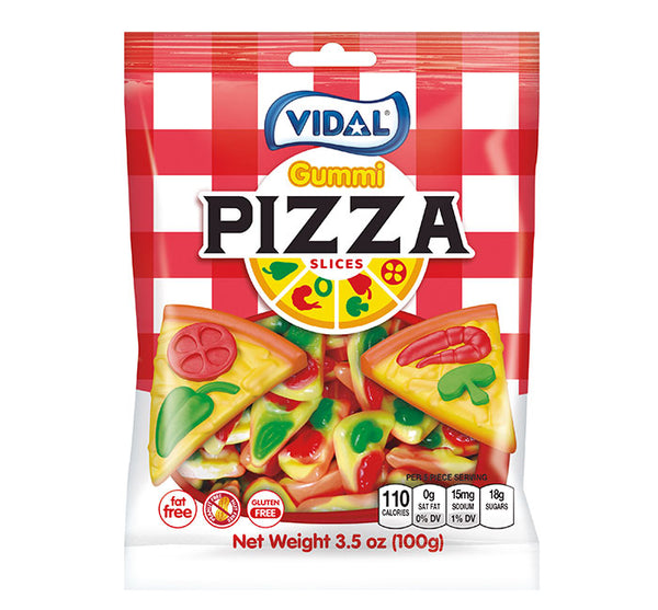 Vidal Gummi Pizza Slices 3.5 oz. Bag - All City Candy