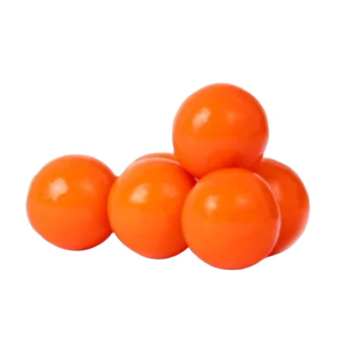 All City Candy 1" Orange Gumballs Orange Flavor 3 lb. Bulk Bag