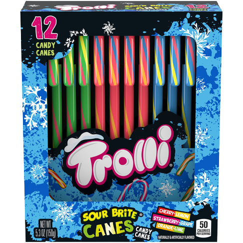 Trolli Sour Brite Canes 12 Count Box 5.3 oz. - All City Candy