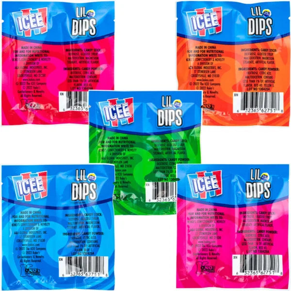 Icee Lil Dips Assorted Candy Powder and Stick 0.31 oz. - All City Candy