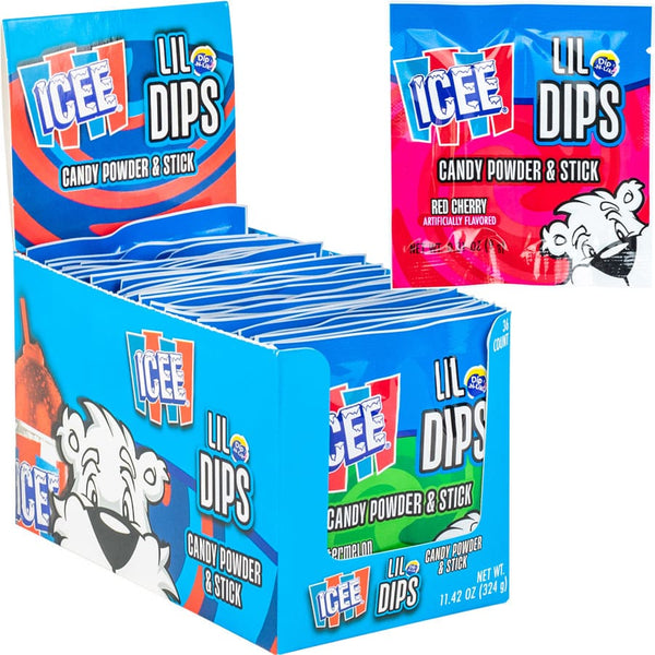 Icee Lil Dips Assorted Candy Powder and Stick 0.31 oz. - All City Candy
