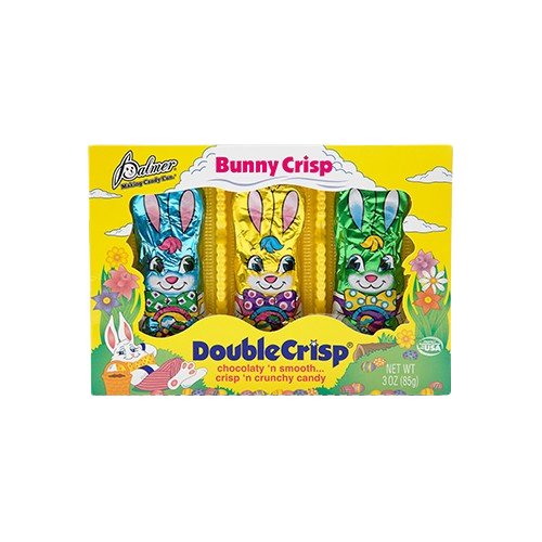 Palmer Bunny Crisp 3 Count Foil Wrapped Bunny 3 oz. Box - All City Candy