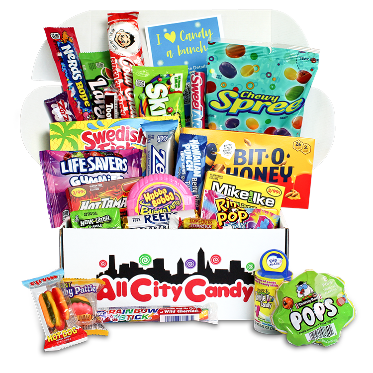 I ️ Candy A Bunch Assortment Box – Mega Monthly Candy Mystery Box - All ...