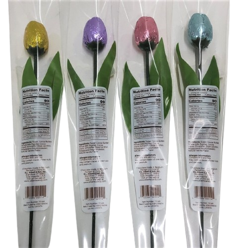 Albert's Belgian Milk Chocolate Foil Wrapped Tulip 0.53 oz. - All City ...