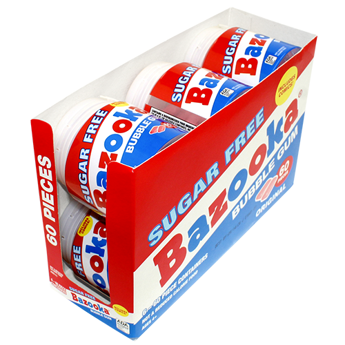 Sugar Free Bazooka To Go 60 Piece Cup - All City Candy