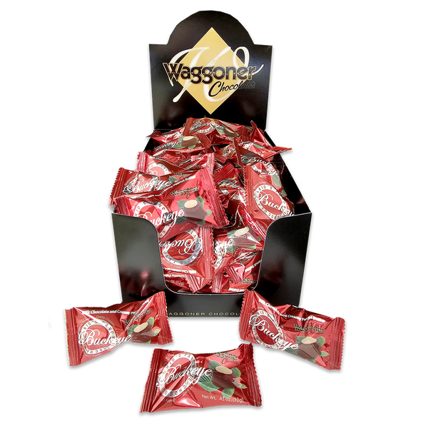 Waggoner Milk Chocolate Buckeye Red FW 0.42 oz. Piece - All City Candy