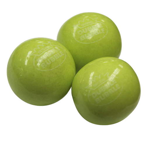 Dubble Bubble Limeade 1" Gumball 3 lb. Bulk Bag - All City Candy