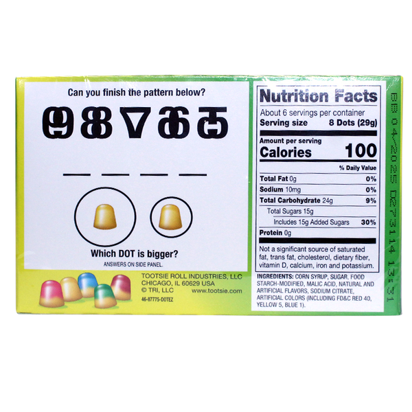 Dots Limited Edition Lemonade 6.5 oz. Theater Box - All City Candy