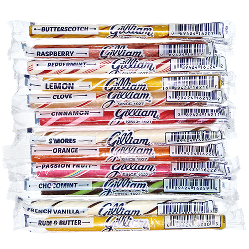 Gilliam Holiday Assorted Stick Candy 24 Stick 12 oz. Box - All City Candy