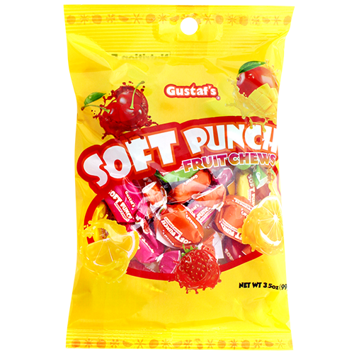 Gustaf's Soft Punch Fruit Chews 3.5 oz. Bag - All City Candy