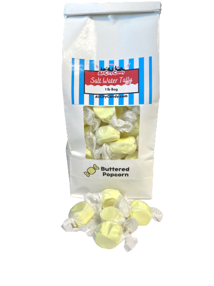 Buttered Popcorn Salt Water Taffy - Bulk Bags - All City Candy