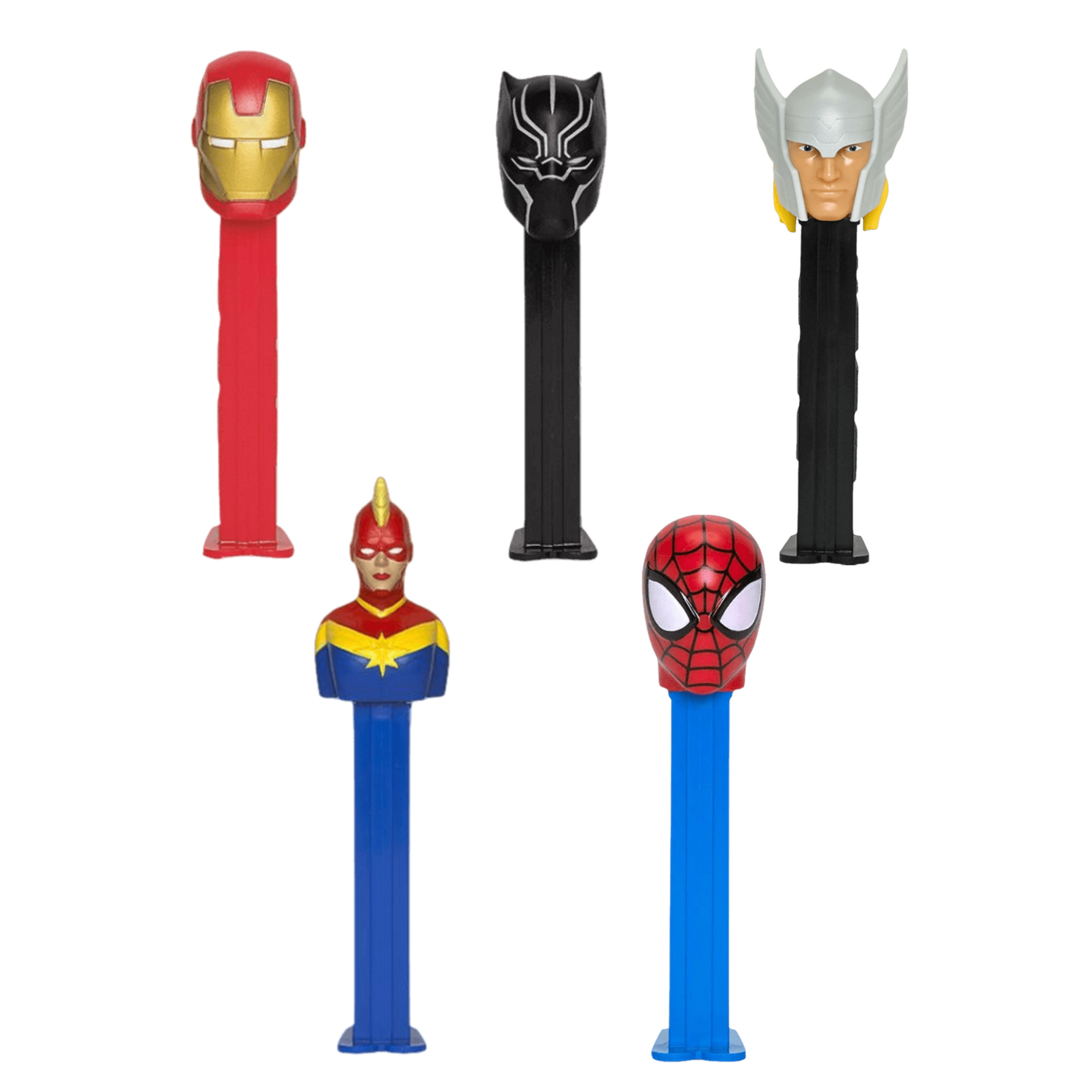 PEZ Marvel Superheroes Candy Dispenser - 1 Piece Blister Pack - All ...