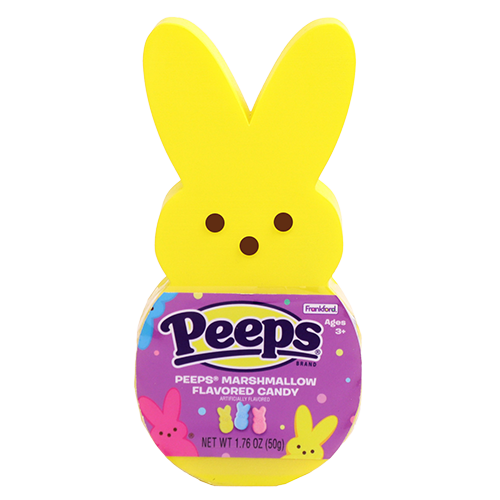 Peeps Marshmallow Flavored Candy Bunny Container 1.76 oz. - All City Candy