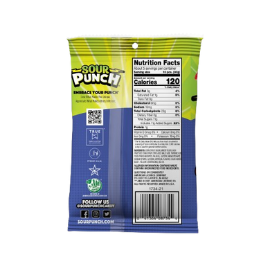 Sour Punch Bites Assorted Flavors 5 oz. Bag - All City Candy