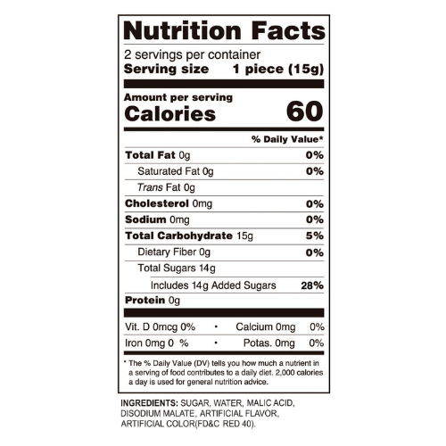 Warheads Sour Rock Candy Sticks Watermelon 2 Count 1.06 oz. Bag - All ...