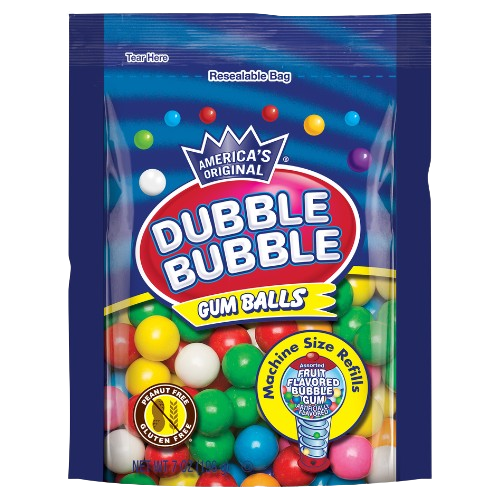 Dubble Bubble Gumballs Refill Size 7 oz. Bag - All City Candy