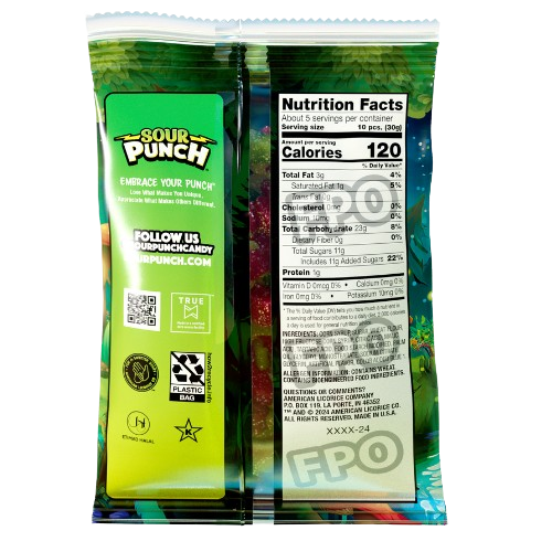 Sour Punch Enchanted Forest Shapes 6.5 oz. Bag - All City Candy