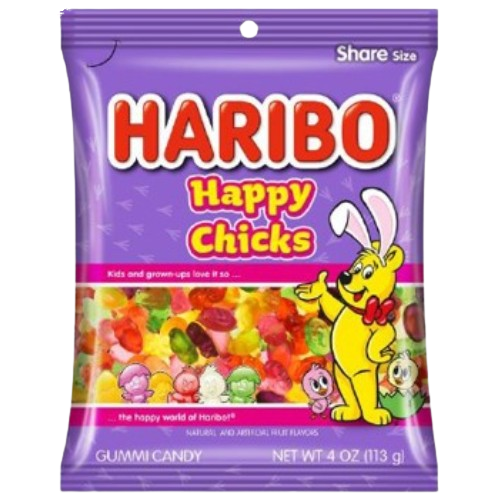 Haribo Happy Chicks Gummi Candy 4 oz. Bag - All City Candy