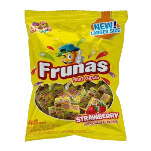 Albert’s Frunas Strawberry – 48 Count Chewy Candy, 27oz Bag - All City ...