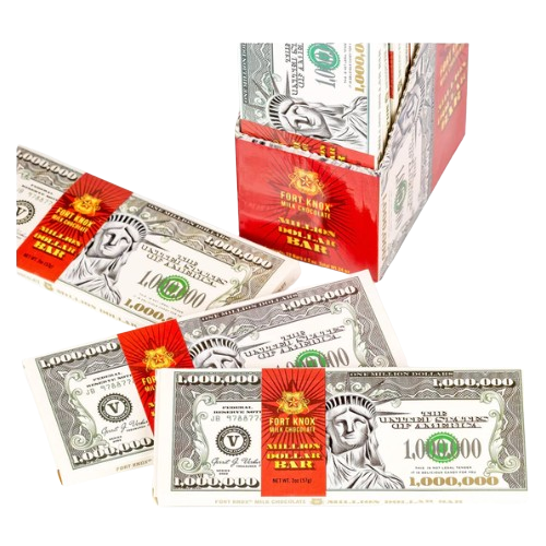 Fort Knox Million Dollar Bar | Milk Chocolate Treat 2 oz. Bar - All ...