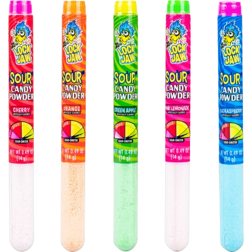 Lock Jaw Sour Candy Powder Tubes 0.49 oz. - All City Candy