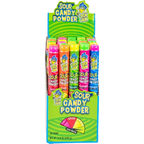 Lock Jaw Sour Candy Powder Tubes 0.49 oz. - All City Candy