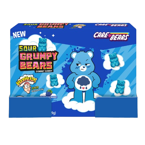Warheads Care Bears Sour Grumpy Bears 3.5 oz. Theater Box - All City Candy