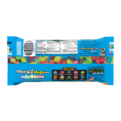 Mike and Ike Mega Mix Jelly Beans 14 oz. Bag - All City Candy