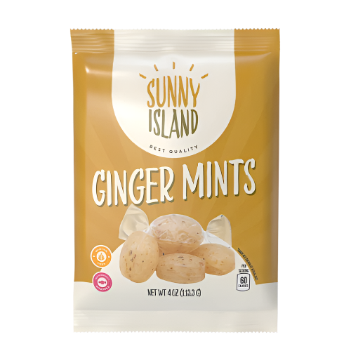 Sunny Island Ginger Mints 4 oz. Bag - All City Candy