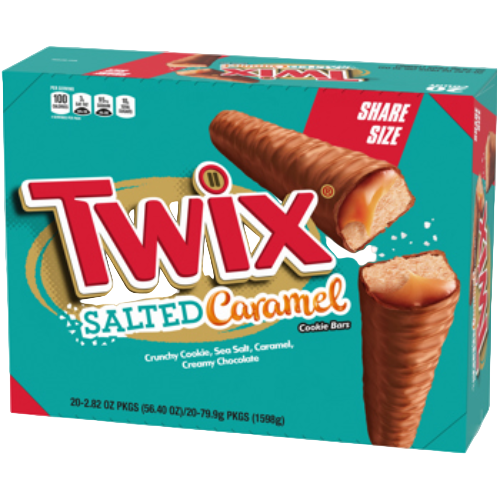 TWIX Salted Caramel Chocolate Bars – Single piece or 20ct case - All ...
