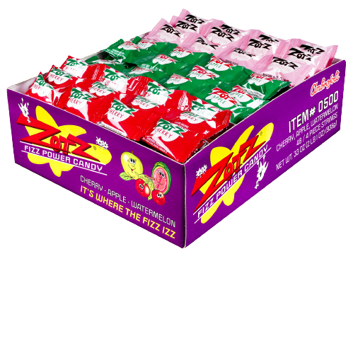 Zotz Fizz Power Candy Strings Assorted - 48 Piece Case - All City Candy