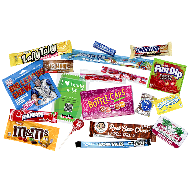I ️ Candy A Lot Assortment Box – Monthly Curated Candy Surprise - All ...