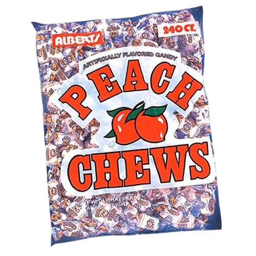 Big Slice Pops Peach Lollipops - Bag of 48 - All City Candy