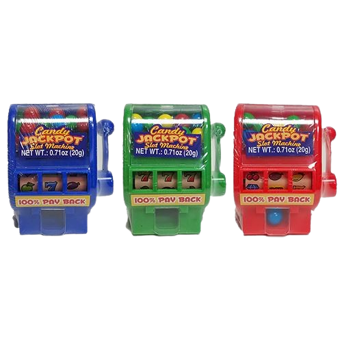 Candy Jackpot Slot Machine Gumball Dispenser .71 oz. - All City Candy