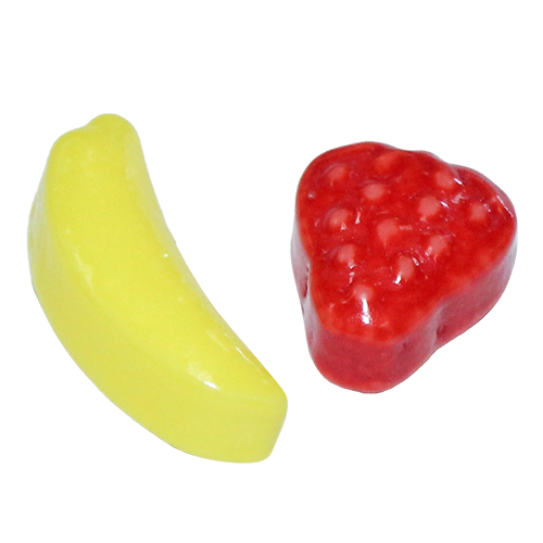 Strawberry Banana Dextrose Pressed Candy 3 lb. Bulk Bag - All City Candy