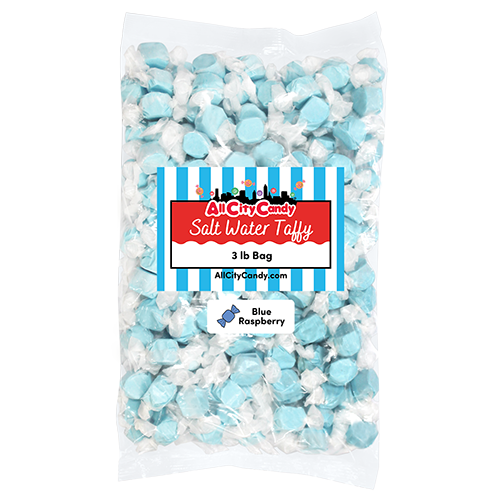 Blue Raspberry Salt Water Taffy - Bulk Bags - All City Candy