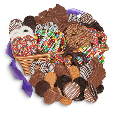 Delicious Plus Collection Gourmet Chocolate Covered Treats Gift Basket ...