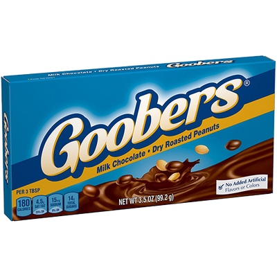Goobers Chocolate Covered Peanuts - 3.5-oz. Theater Box - All City Candy