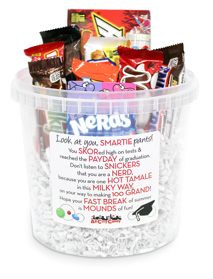 Graduation Candy Bar Poem Gift Tub High School College Preschool Grads ...