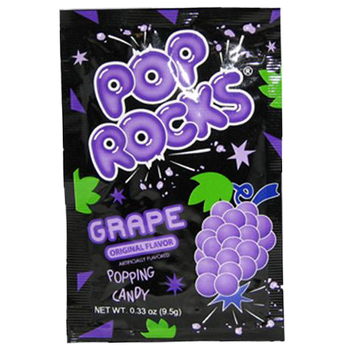Pop Rocks Grape Popping Candy - 0.33-oz. Package - All City Candy