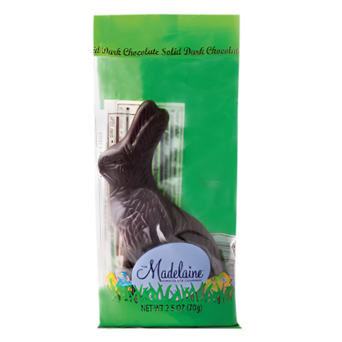 Madelaine Solid Dark Chocolate Sitting Rabbit 2.5 oz. - All City Candy