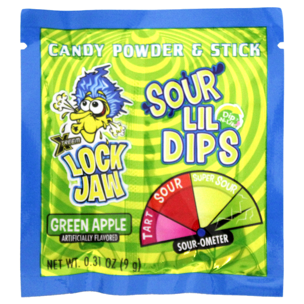 Lock Jaw Lil Dips Sour Powder Assorted Singles 0.31 oz. - All City Candy