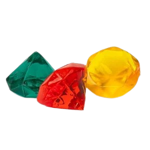 3D Gems Gummy Candy Colorful Diamond Shapes Ringpop Gummi - All City Candy
