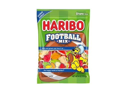 Haribo Football Mix Limited Edition Gummi Candy 4 oz. Bag - All City Candy