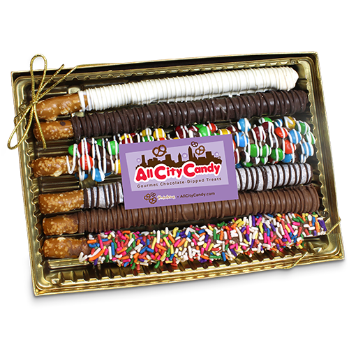 Hot Rods Chocolate Covered Pretzel Rods Gift Box – Gourmet Hand-Dipped ...