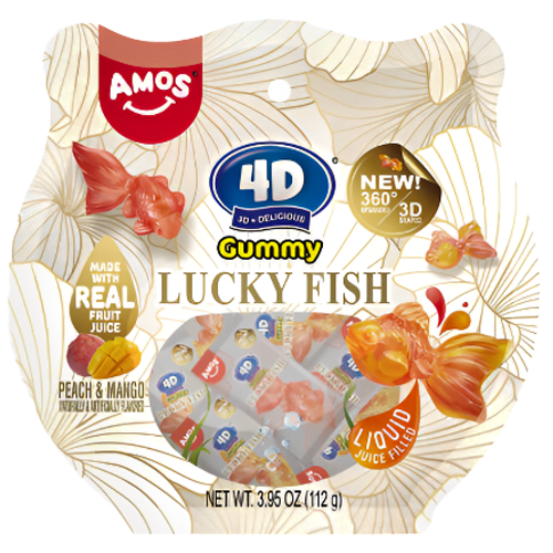 Amos 4D Gummy Lucky Fish 3.95 oz. Bag - All City Candy
