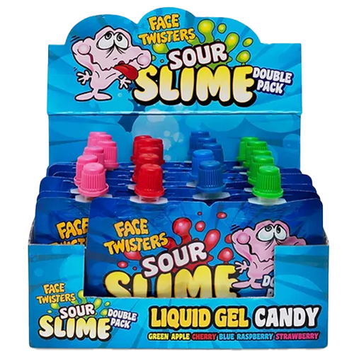 Face Twisters Sour Slime Double Pack 1.4 oz. - All City Candy